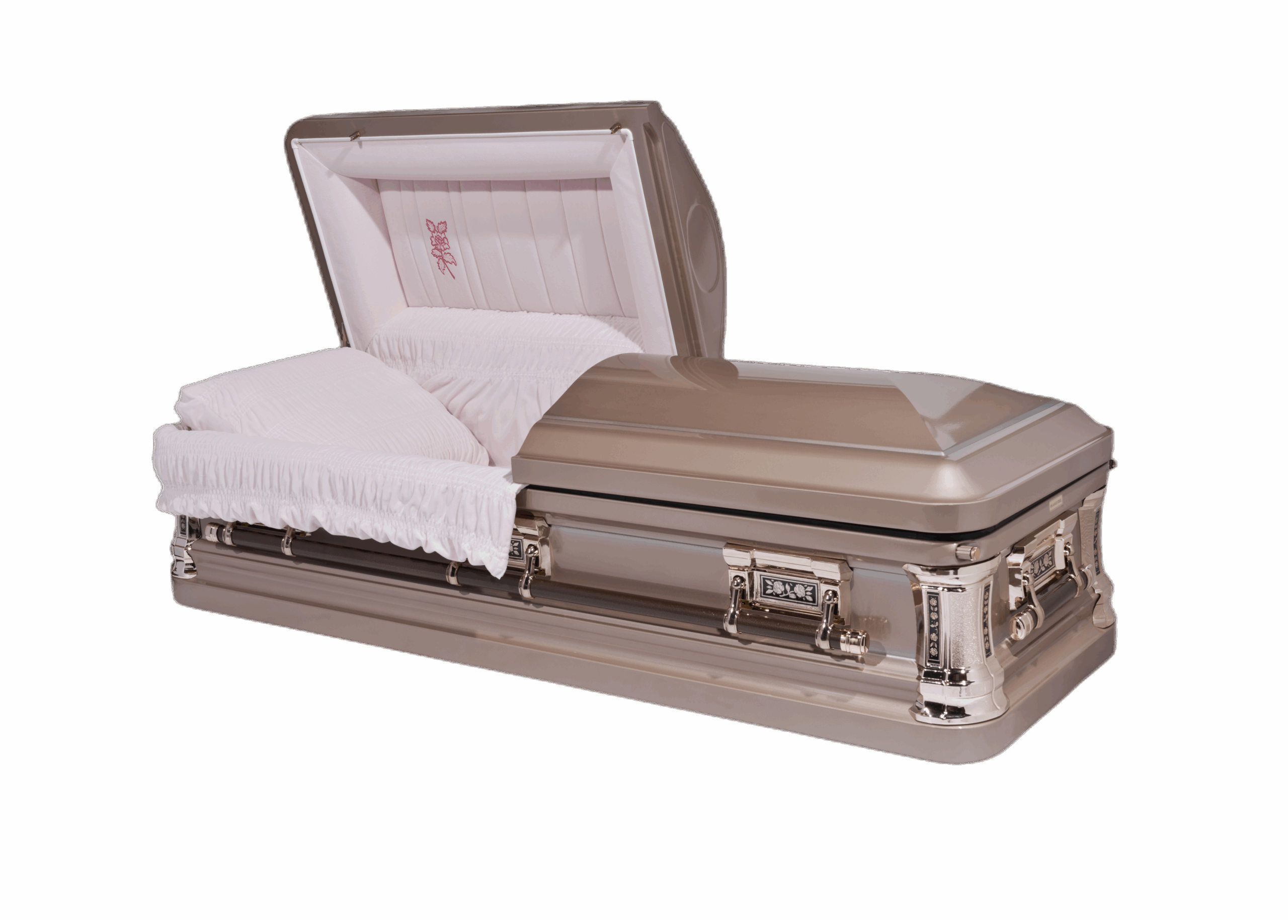 Casket Depot | "Ice Rose" - 18 Gauge Steel Casket